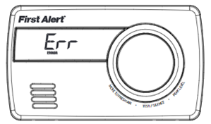 ERROR"/ "Err" on a Digital CO Alarm
